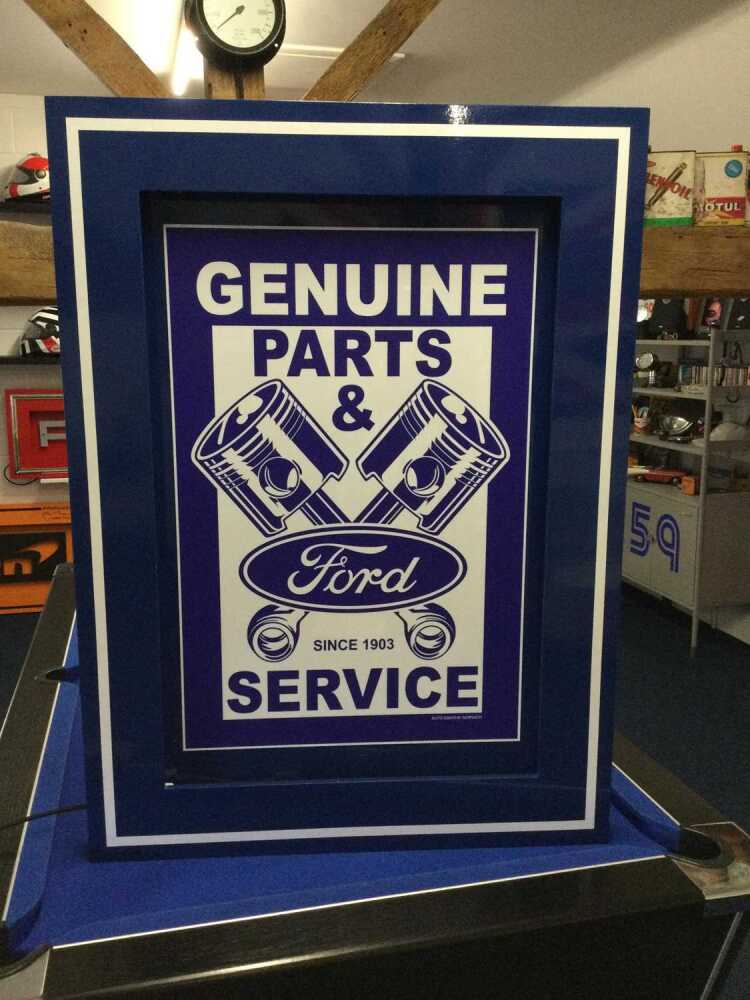 LARGE ILLUMINATED FORD SIGN